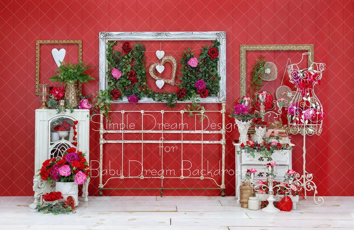 X Drop valentine boudoir — Baby Dream Backdrops