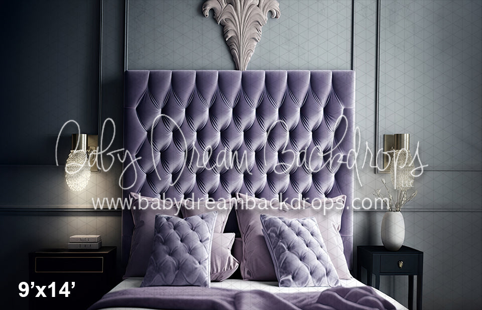 Velvet Lavender Headboard (SM) – Baby Dream Backdrops