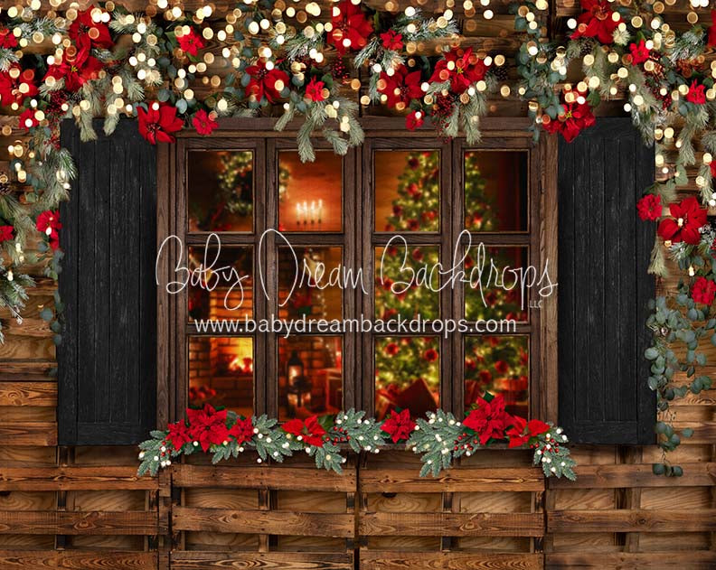 X Drop very jolly window lights — Baby Dream Backdrops