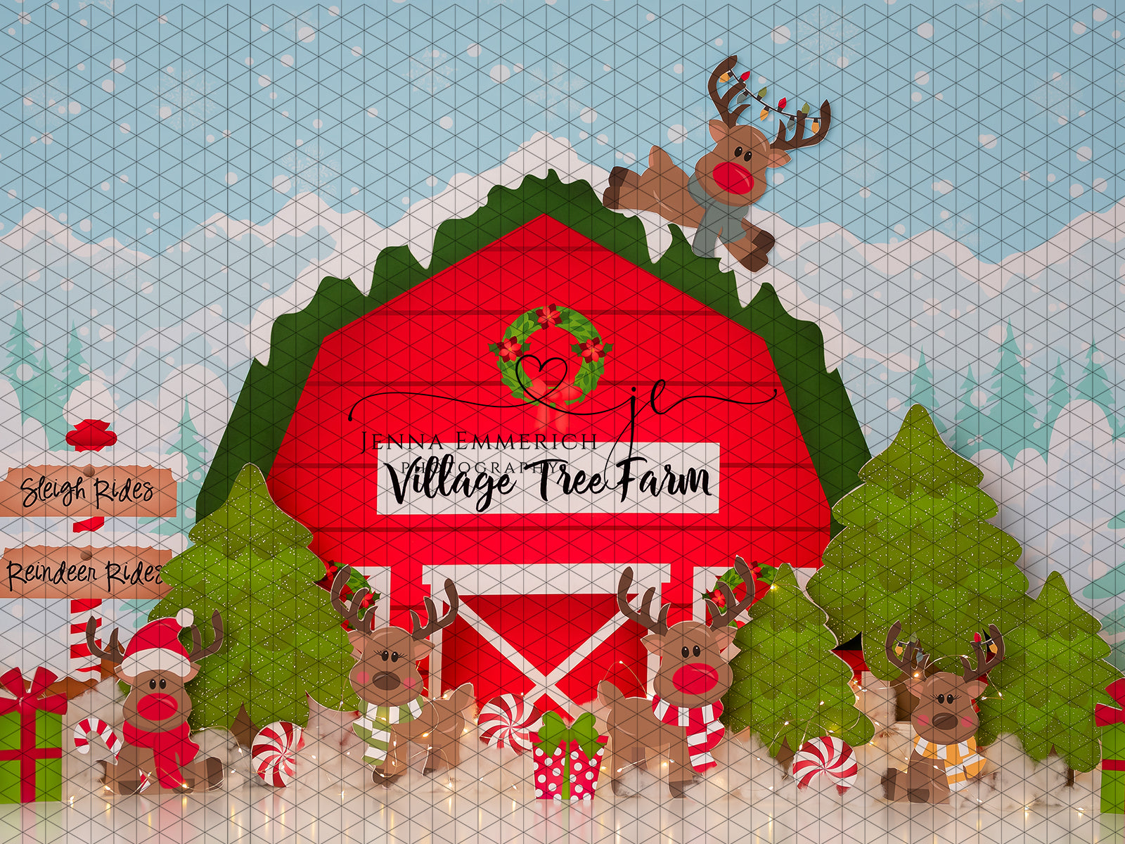 Village Tree Farm with Props – Baby Dream Backdrops