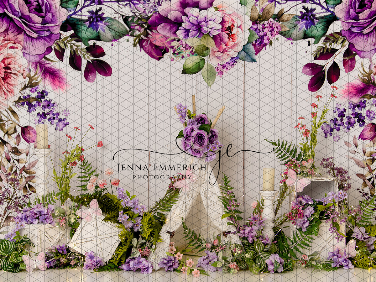 Wild Flower Purple Escape (JE) — Baby Dream Backdrops