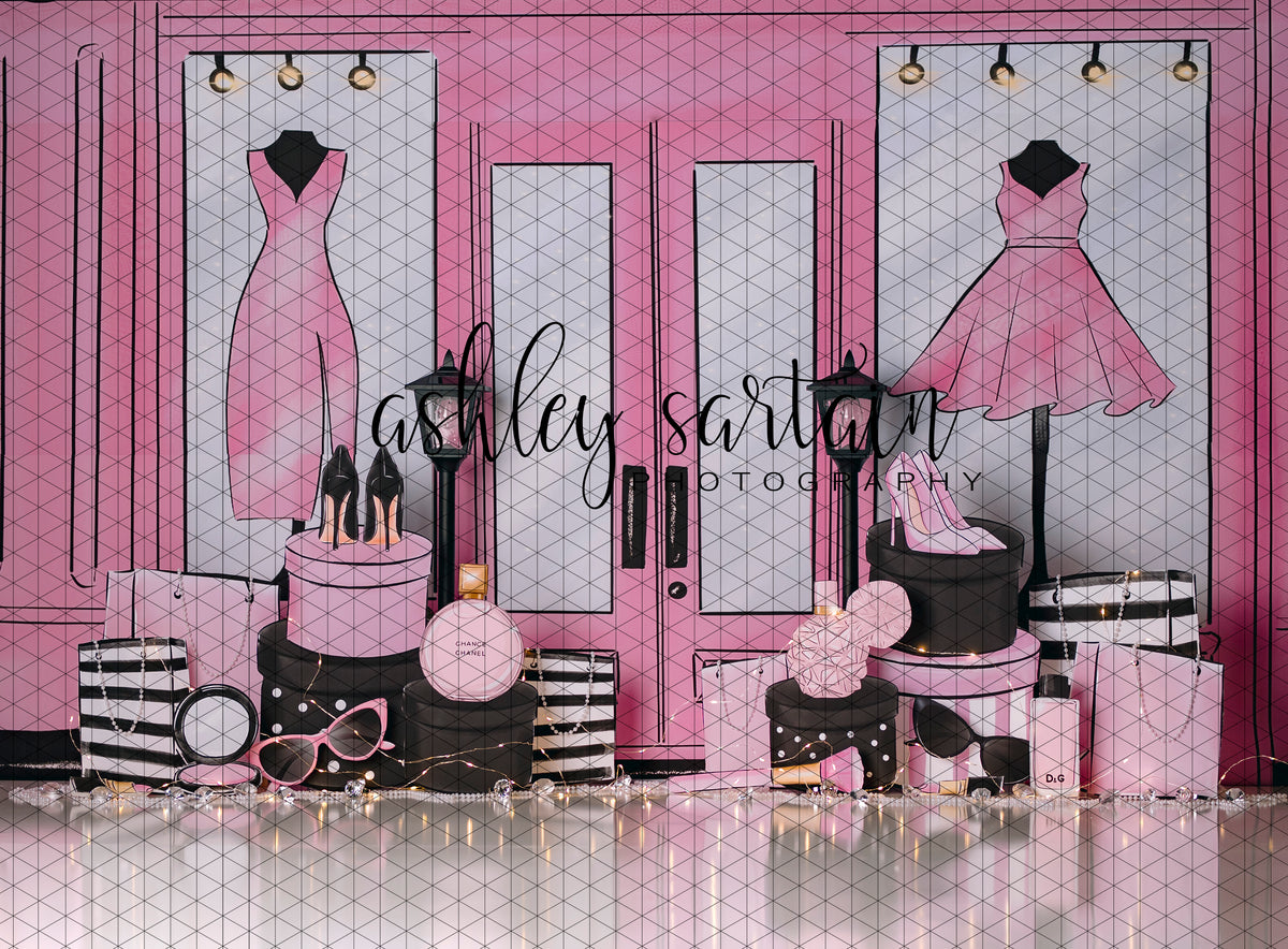 Girly Pink Shop (AH) — Baby Dream Backdrops
