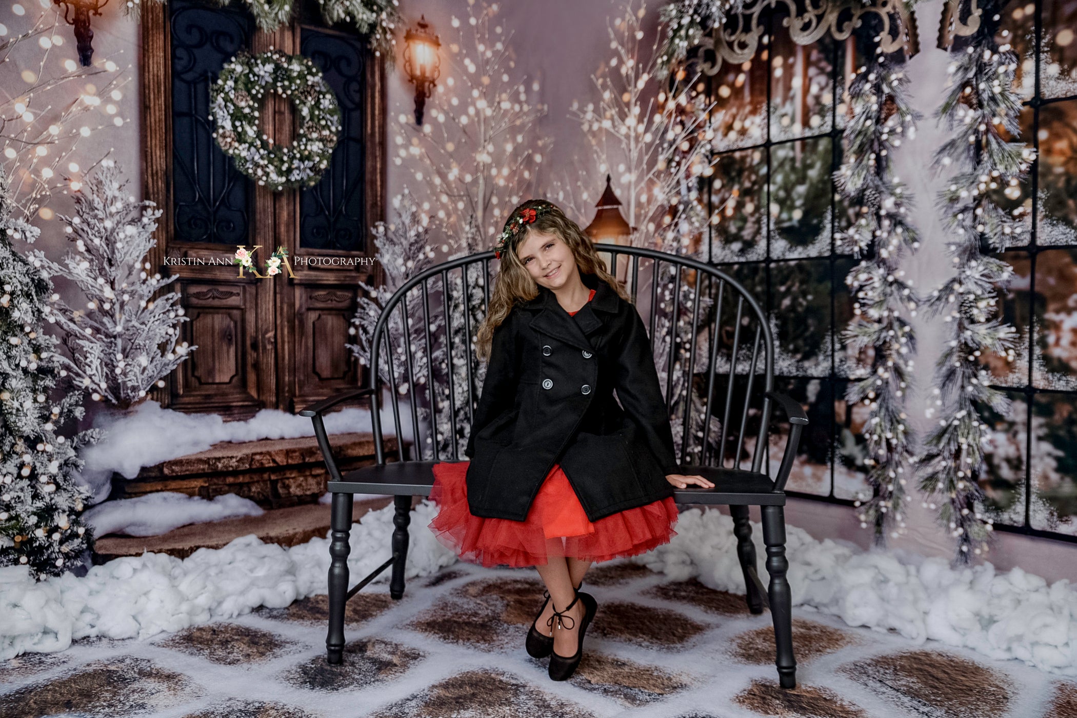 Winter Wonders Entry and Winter Wonders Windows Room — Baby Dream Backdrops