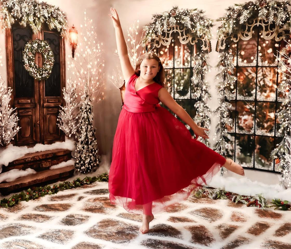 Winter Wonders Entry and Winter Wonders Windows Room — Baby Dream Backdrops