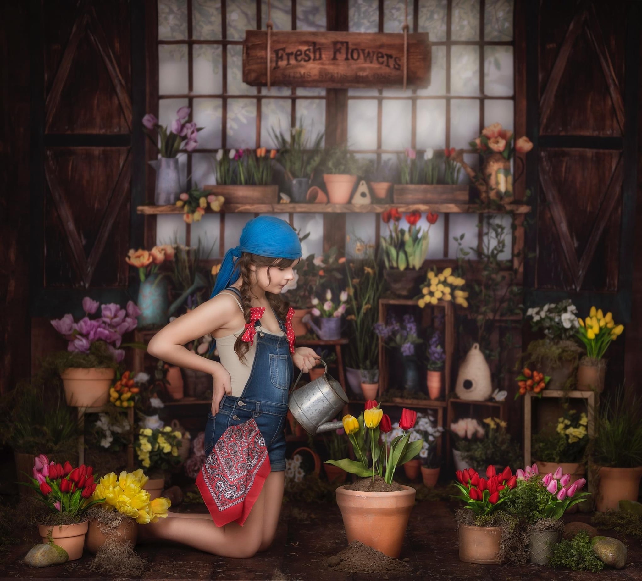 Flower Shack Side — Baby Dream Backdrops